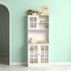 Large Countertop Kitchen Pantry Cabinet Freestanding Storage With Hutch ...
