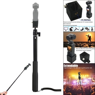 Portable Handheld Extension Rod Selfie Stick With 1/4 Screw Adapter ...