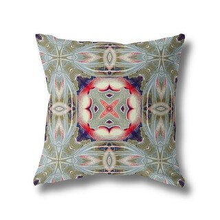 Pastel Floral Squares Indoor Outdoor Pillow - Bed Bath & Beyond - 33426311