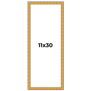 11x30 Frame Gold Real Wood Picture Frame Width 1 inches | Interior ...