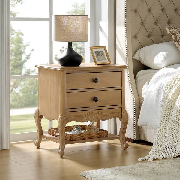 Norma Traditional Nightstand with built-in outlet by HULALA HOME - Bed Bath & Beyond - 42146054