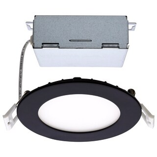 10W LED Direct Wire Downlight Edge-lit 4In CCT Selectable 120V Dimmable ...