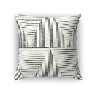 LINEAR TRIANGLES CREAM Accent Pillow By Kavka Designs - Bed Bath ...