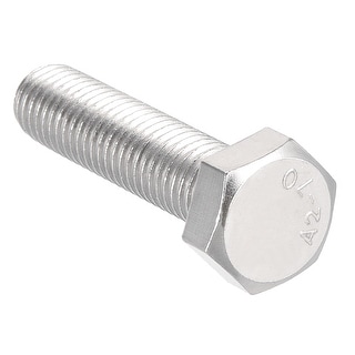 M12 Thread 50mm 304 Stainless Steel Hex Left Hand Screw Bolts Fastener ...