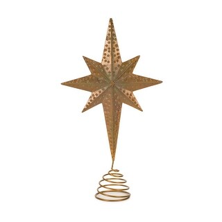 Set of 2 Bronze Metal Star Tree Topper 13" - Bed Bath & Beyond - 30917500