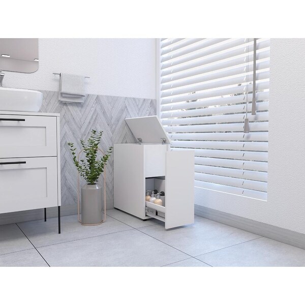Green Bathroom Vanity with Sink Tip-out Drawer Floor Storage Cabinet ...