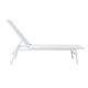 Outdoor Textilene Chaise Lounge with 6-Position Adjustable Backrest ...