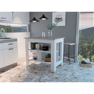 T-shape Kitchen Islands w/ Worktop, Kitchen Dining Table Kitchen ...