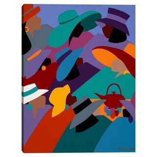 Tea and Conversations by Synthia SAINT JAMES Canvas Art Print - Bed ...