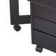 Adeptus Original Roll Cart, Solid Wood, 7 Drawer Gate Leg Roll Cart ...