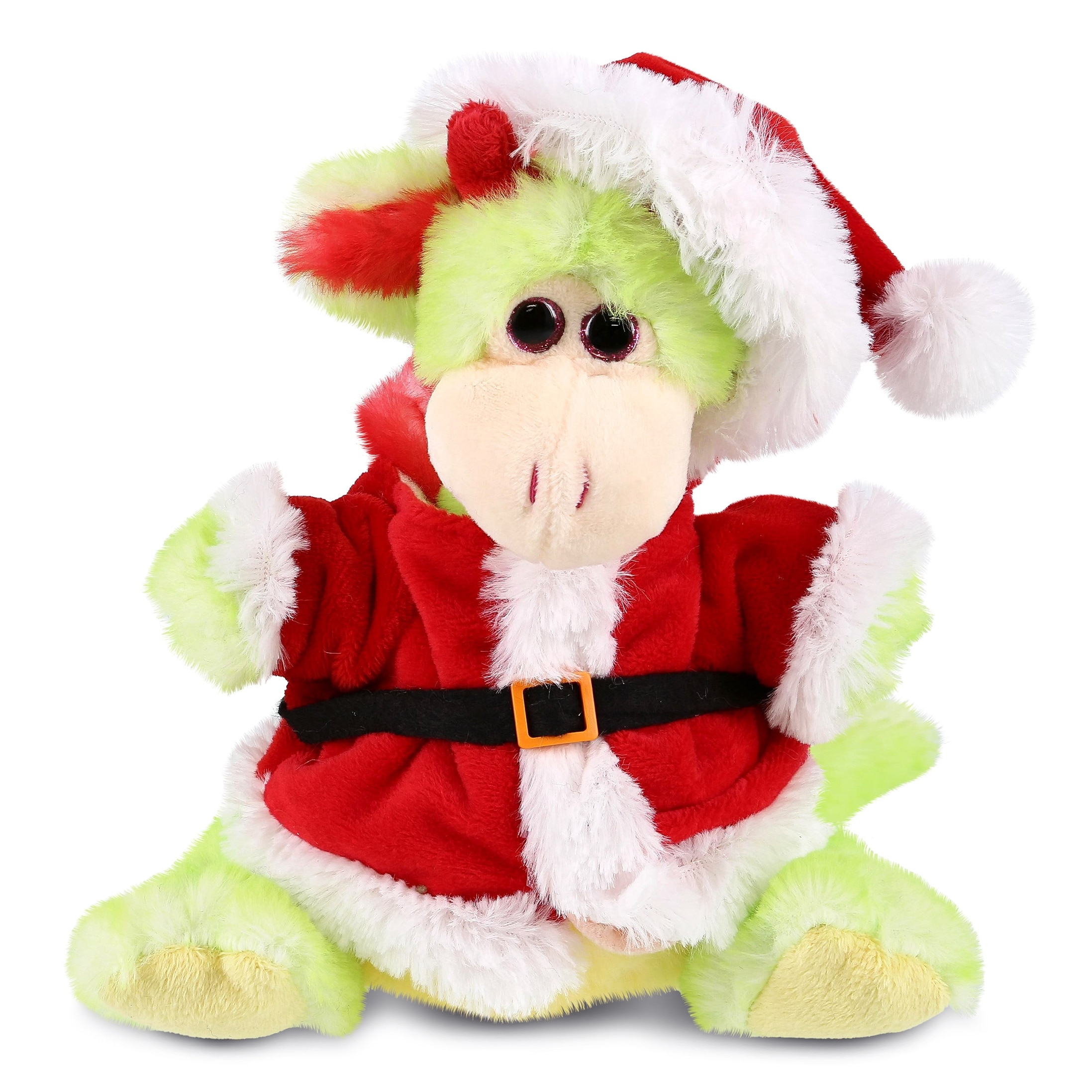 DolliBu Santa Sheep Stuffed Animal Plush with Red Santa Claus Outfit ...