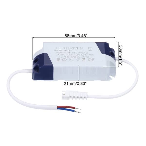 LED Driver, AC 85-265V Output Male Connector Rectifier Transformer ...