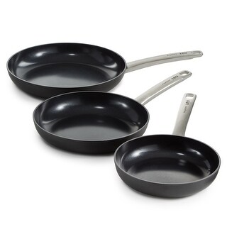 BergHOFF Graphite 3Pc Non-stick Ceramic Frying Pan Set, Recycled ...