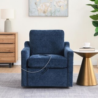 360° Rotating Lounge Chair with Book Pocket - Bed Bath & Beyond - 43081971