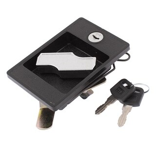 Metal 2-Door Cupboard Closet Key Lock Entry Locker Hardware Black ...