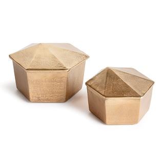 Luca Lidded Boxes, Set of 2 - Bed Bath & Beyond - 37361845