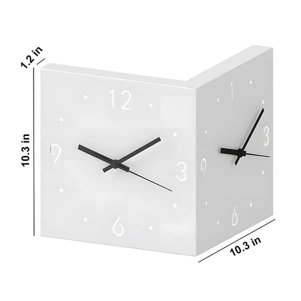 Backlit LED Wall Clock Corner Clock w/ Motion Sensor - Bed Bath ...