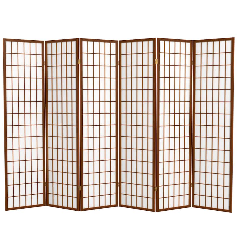 Wood and Rice Paper Windowpane Shoji Screen (China) - Overstock - 3446182