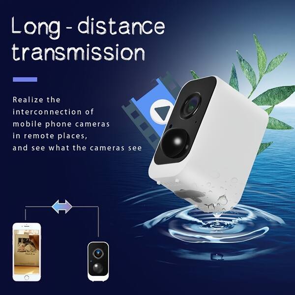 Built-in Battery HD 1080P Wifi IP Camera Wireless Home Suveillance ...