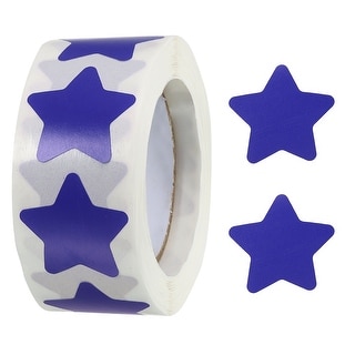 1 Roll Star Stickers 1 Inch DIY Adhesive PVC Labels 500 Count/Roll ...