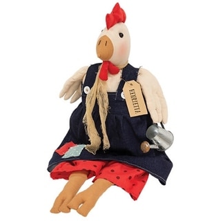 Henrietta Chicken Doll with Watering Can and Weighted Bottom for Stable ...