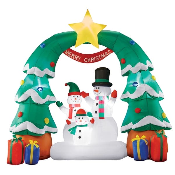 Snowmen Tree Arch Christmas Outdoor Inflatable Decoration - 87 x 83 x ...