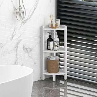 Moasis 3 Tiers Corner Stool HIPS Corner Stand Organizer for Bathroom ...
