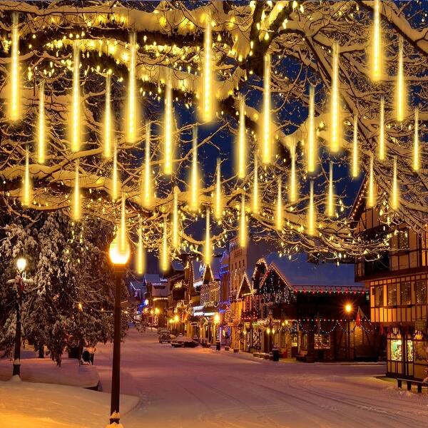 cascading wire tree lights