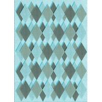 Ahgly Company Machine Washable Transitional Tron Blue Area Rugs - Bed ...
