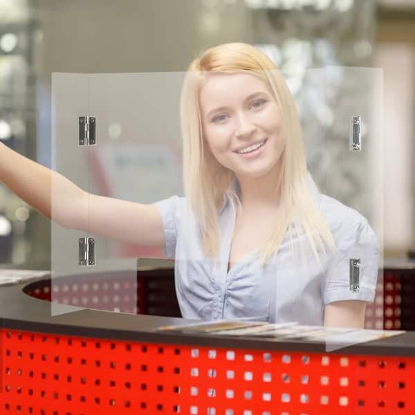 Clear Perfection Reception Side Protection Safety Glass Counter Top 50 ...