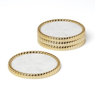 Reed And Barton Roseland Coasters, Set of 4 - 4" Round - Bed Bath ...