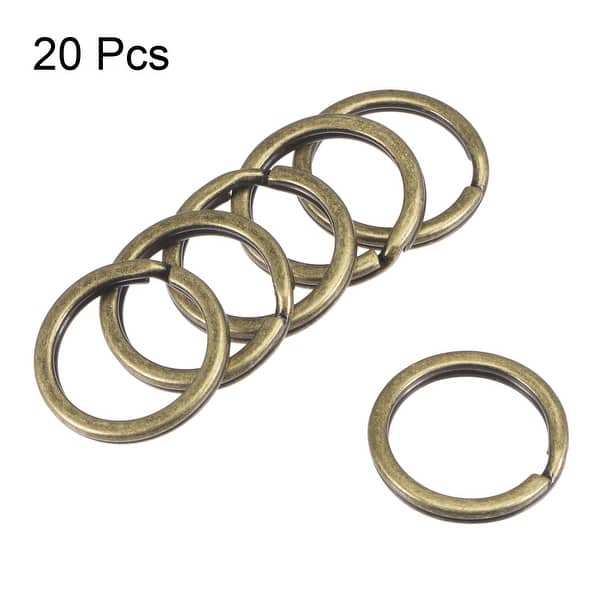 Split Key Ring Open Flat Jump Connector for Lanyard Zipper Handbag ...