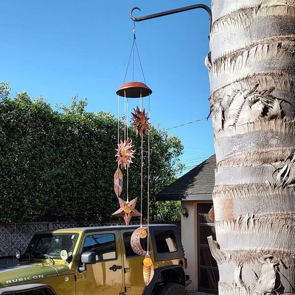Solar Powered Wind Chimes with Sun Moon Star - Bed Bath & Beyond - 40171267