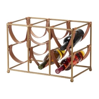 Metal Wine Rack - Gold - Roche River Decor - Bed Bath & Beyond - 42633950