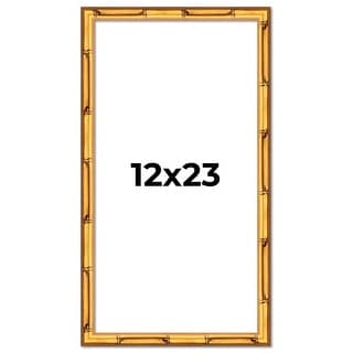 12x23 Frame Gold Bamboo Solid Wood Picture Frame | 1 Inch Moulding ...