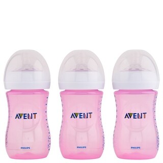 Philips Avent Natural Baby Bottle Pink 9 oz 3 Ct - 9 Oz. - Bed Bath ...
