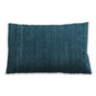 Ahgly Company Contemporary Modern Indoor-Outdoor Dark Cyan Green Lumbar ...