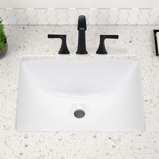 PROOX 20 in. Bathroom Rectangular Ceramic Undermount Sink - Bed Bath ...
