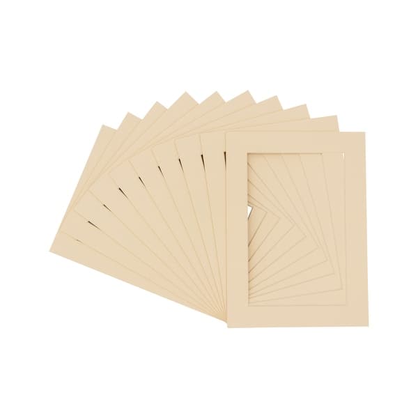Pack of 25 Acid Free 22x28 Mats Bevel Cut for 20x24 Photos - Cream ...