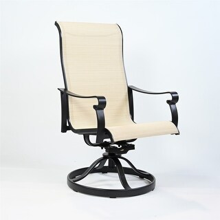 Sling Swivel Rocker, Set of 2, With Aluminum Frame, All-Weather ...