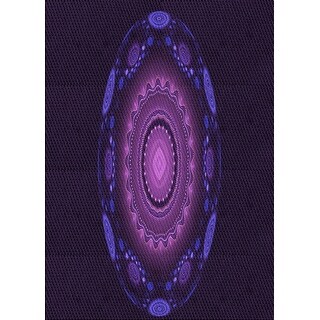 Ahgly Company Machine Washable Transitional Deep Purple Area Rugs - Bed ...