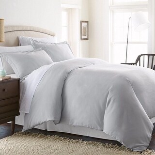 3pc Full/Queen Premium Duvet Cover Set Light Grey - Bed Bath & Beyond ...
