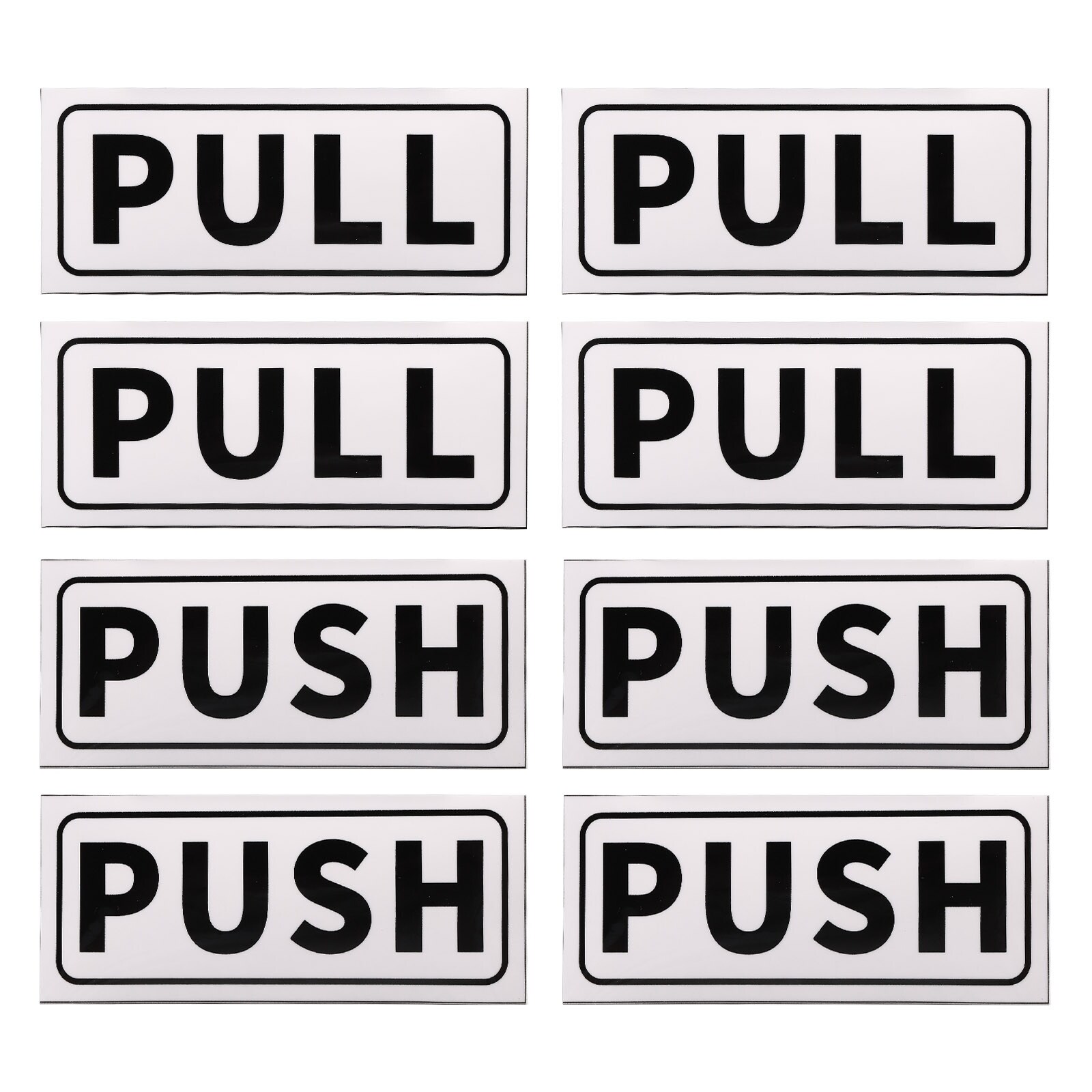 push pull door signs