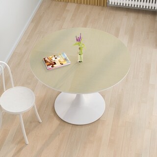 32 Inch Modern Tulip Round Dining Table with MDF Top - 32" x 30" (Dia x ...