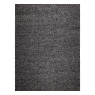 Hand Woven Charcoal Handmade Flatweave Wool Modern Oriental Area Rug ...