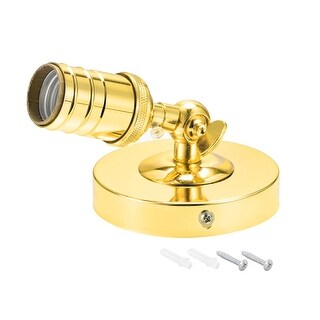 Wall Sconce Light Adjustable E26 E27 Dimmer Lamp Socket Golden - Golden ...