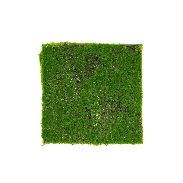 Faux Botanical Moss Tile in Green Finish 10" Width - 6 Inch - Bed Bath ...