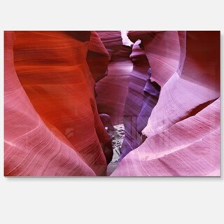 Purple Antelope Canyon View - Landscape Photo Glossy Metal Wall Art ...