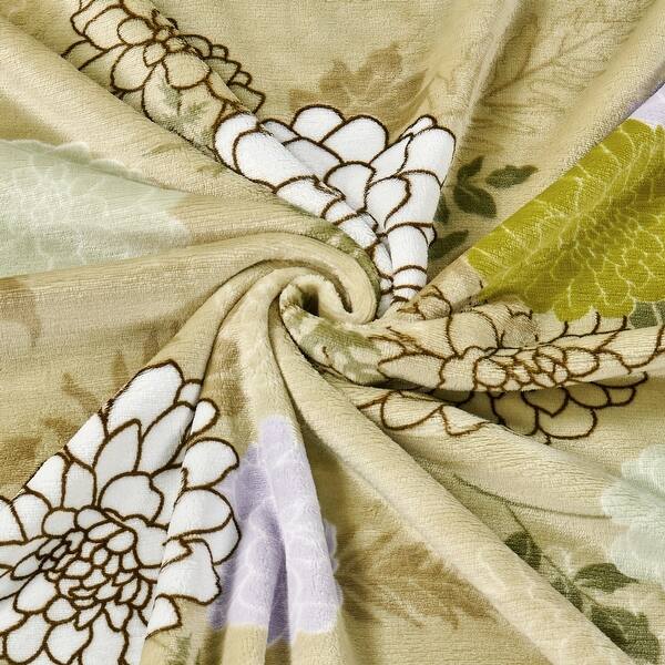 flower pattern throw