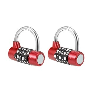 5-Digit Combination Padlock 2-1/2-inch Resettable Lock for Gate Locker ...